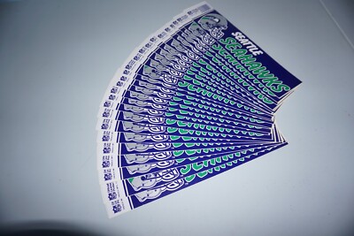 Vintage Official NFL Seattle Seahawks 3" x 10.75" NFL Bumper Stickers ...
