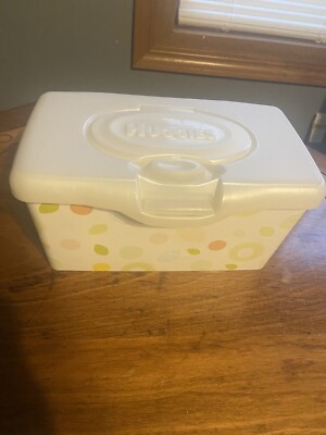 Huggies Baby Wipes EMPTY Container Pop Up Refillable Leaves Leaf ...