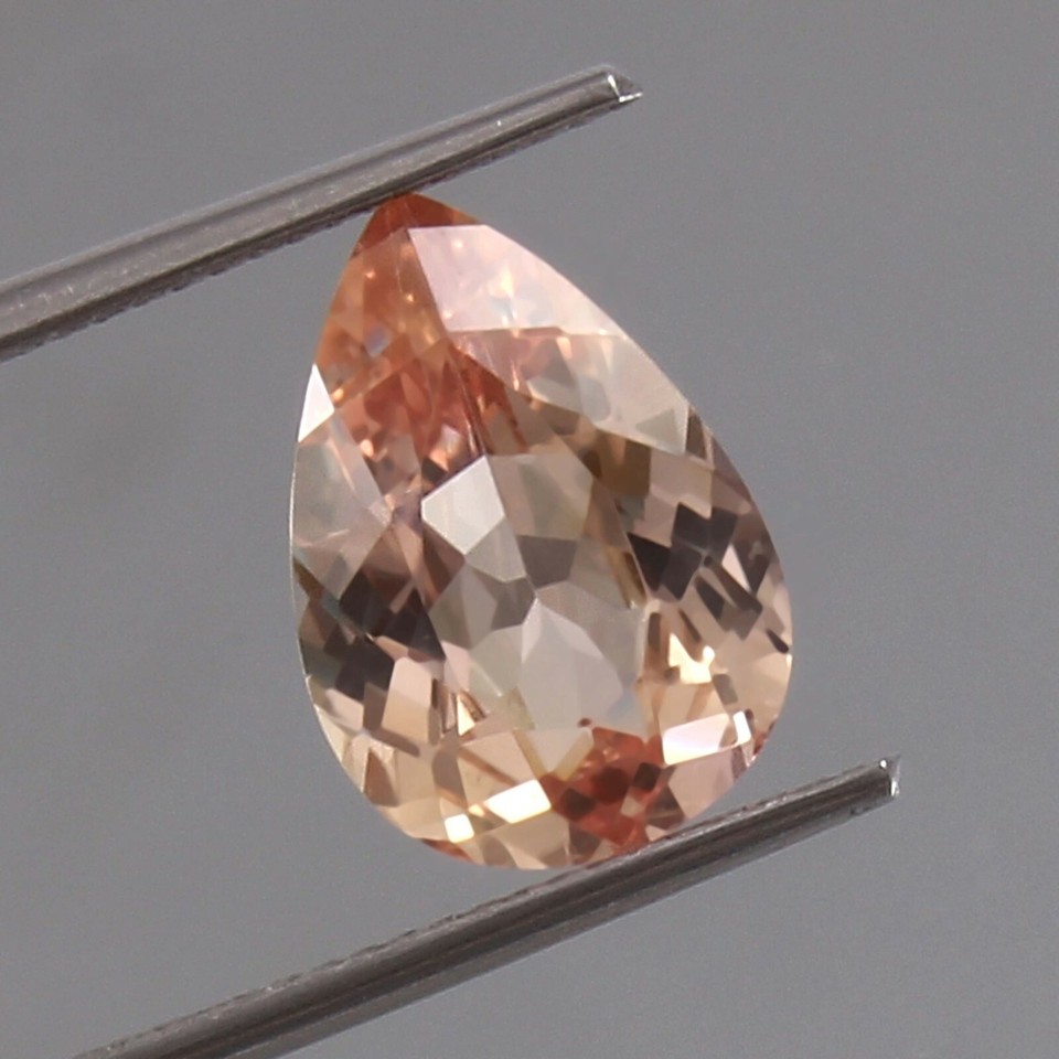 AAA Grade Natural Ceylon Padparadscha Sapphire 5.40 Ct Pear Cut Loose ...