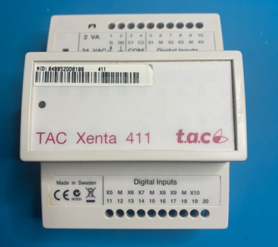TAC Xenta 411 Digital Input Expansion Module, PN 007302011, 10 DI | eBay