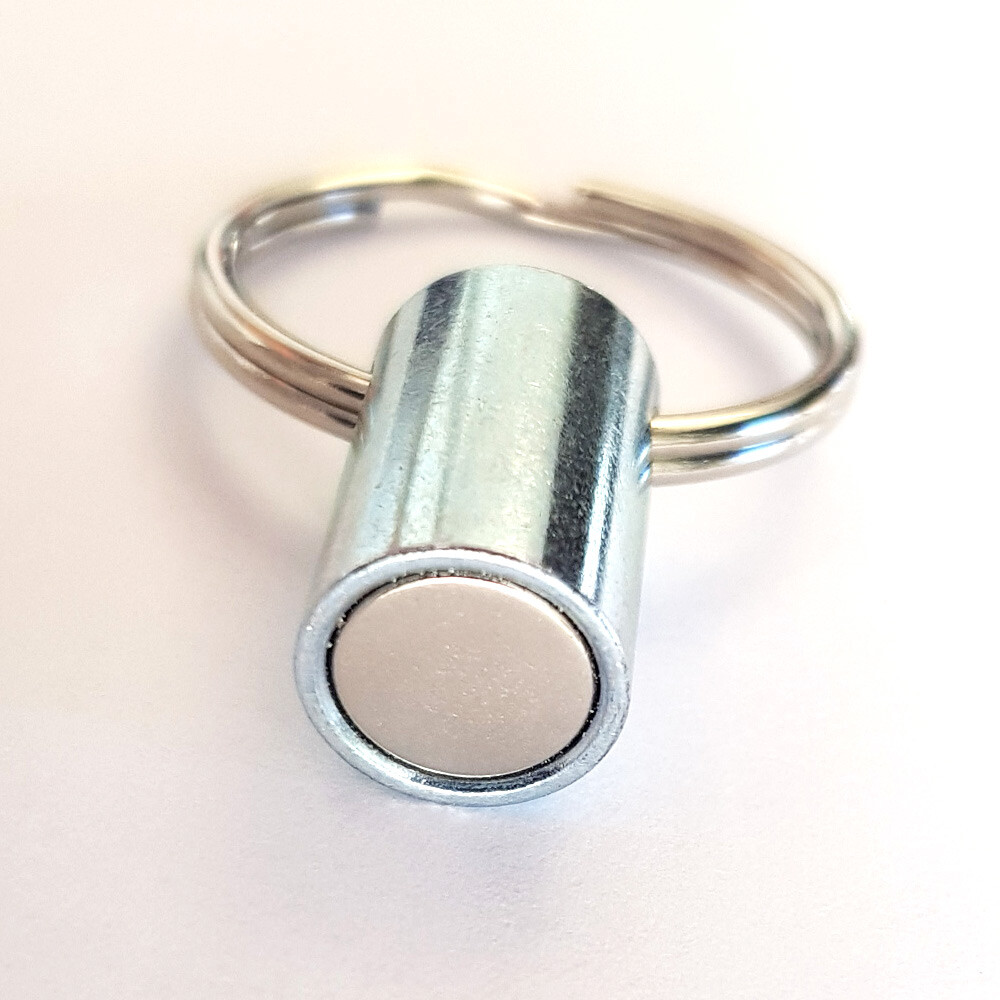 5 x Deko-Magnet mit Schlüsselring Ø 10 mm x 16 mm Schlüsselanhänger ...