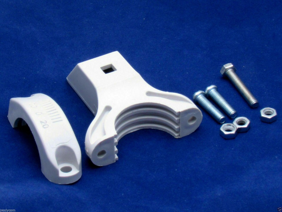 LOT OF 2 UNIVERSAL SINGLE 40MM LNB BRACKET HOLDER MOUNT SATELLITE DISH ...