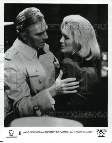 1981 Press Photo Angie Dickinson and Christopher Plummer in Dial M for ...