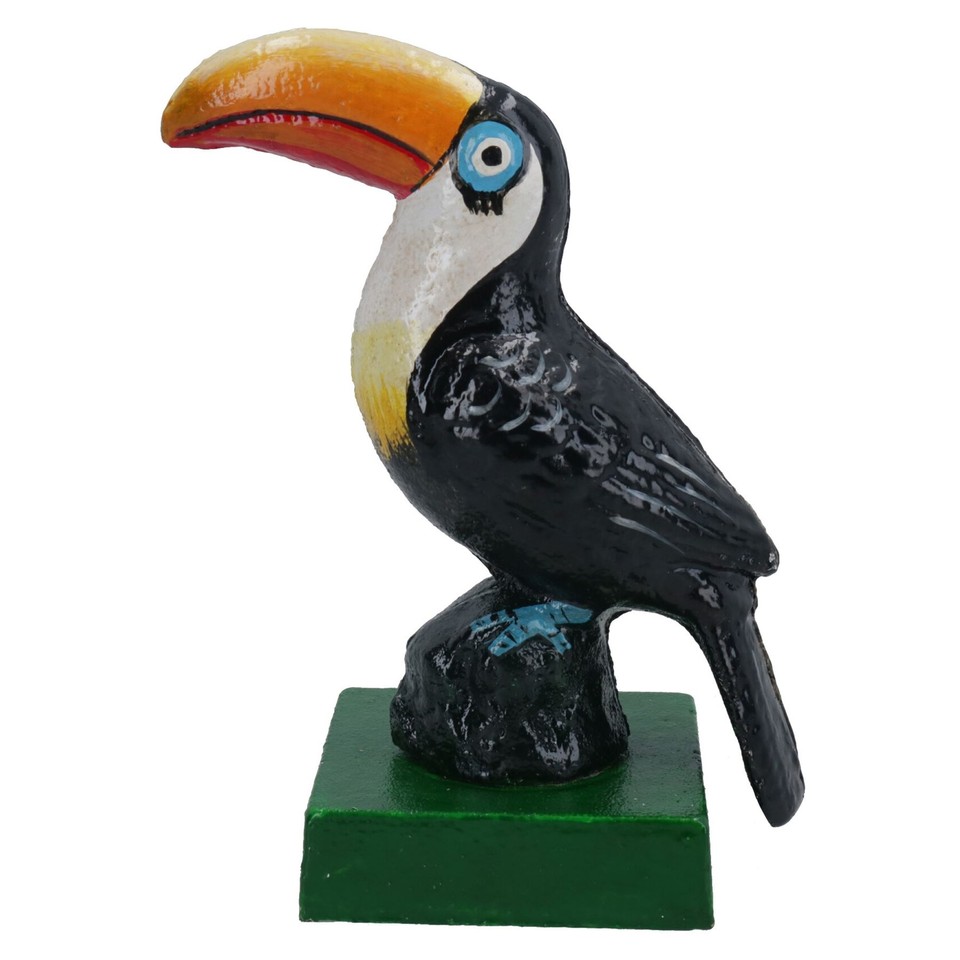 Toucan Exotic Bird Cast Iron Statue Figure Trophy Ornament Sculpture ...