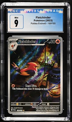 CGC Graded 9 Fletchinder 199/193 Paldea Evolved Pokemon Card | eBay