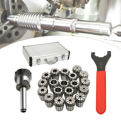 21pcs Mt2 Er32 M10 Collets Set Clamps Cnc Tool Collet Chuck Mk2 for ...