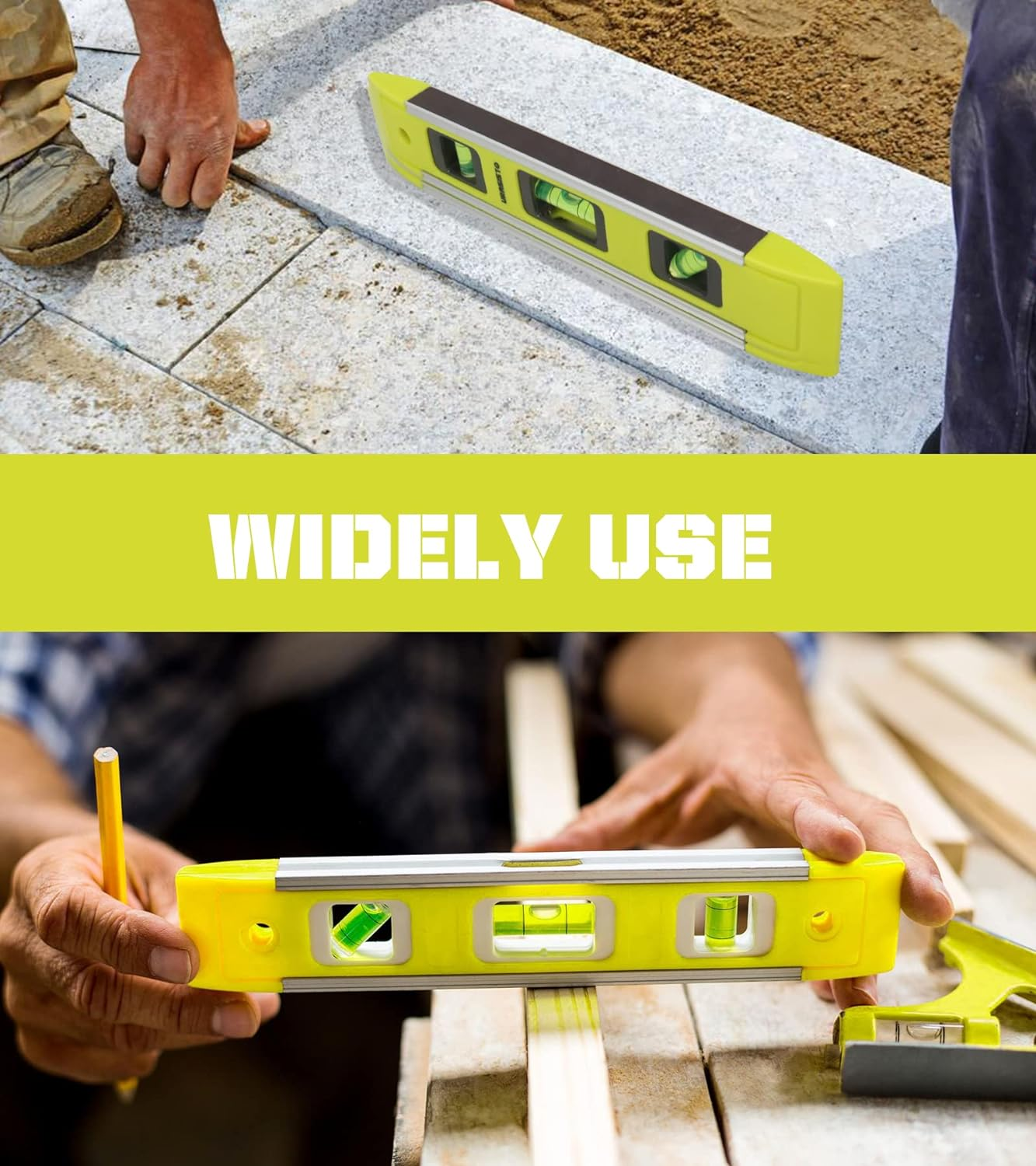 Magnetic Torpedo Level 9 Inch Small Leveler Tool With 3 Bubble Spirit ...