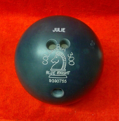 Columbia 300 Blue Knight Bowling Ball 10 lbs, Drilled 100% URETHANE | eBay