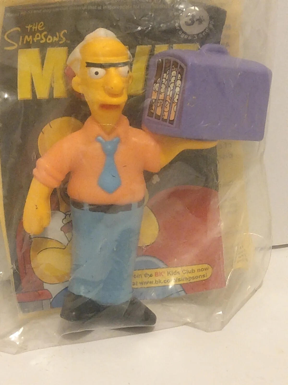 THE SIMPSONS MOVIE BURGER KING KIDS MEAL 2007 RUSS CARGILL TOY FIGURINE ...