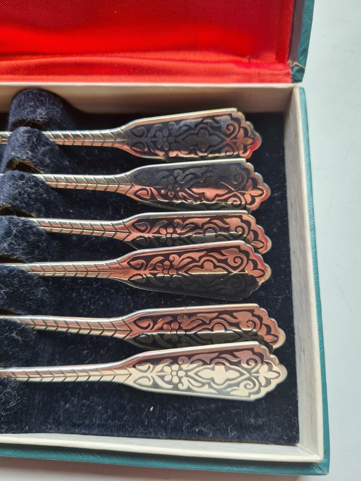 Rare Vintage Tea spoons USSR Silver 875 gold plated Baku Jewelry ...