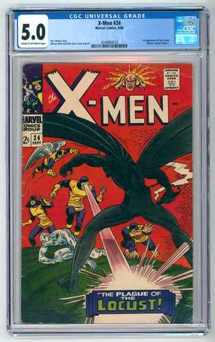 X-MEN #24 CGC VG/FN 5.0 1ST LOCUST DOCTOR AUGUST HOPPER COMIC 1966 | eBay