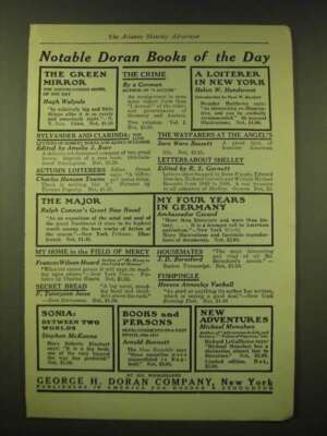 1918 George H. Doran Company Ad - Notable Doran books of the Day | eBay