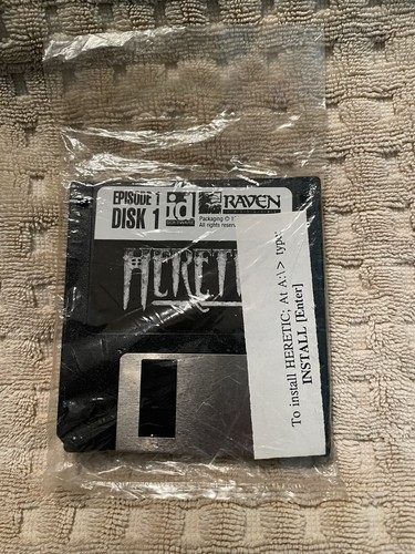 Vintage 1994 ID Software Raven Heretic Episode 1 Disk 1 & 2 Sealed Rare ...