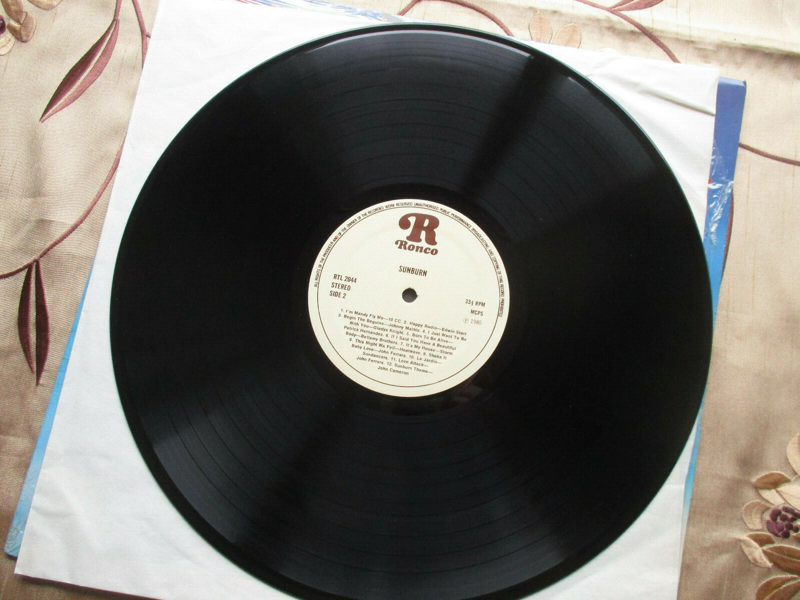 SUNBURN ORIGINAL SOUNDTRACK RECORDING 1980 RONCO RECORDS VINLY ALBUM LP ...