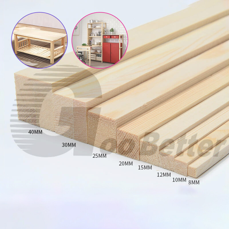 Pine Wood Strip Square Rod Bar Stick 330mm Long DIY Model Make 5x5mm ...