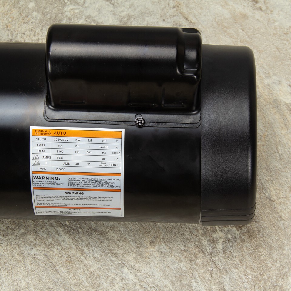2 HP Pool Pump Motor For Pentair Whisperflo Century B855 2.0 HP B2855 ...
