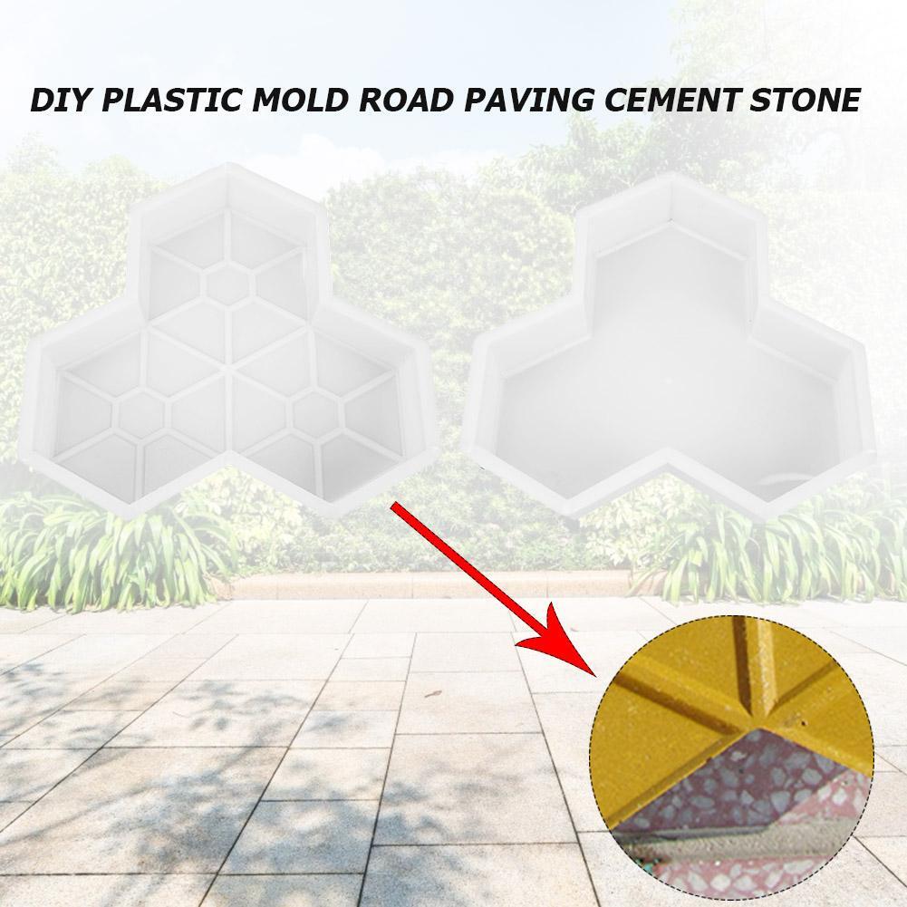 DIY Garden Path Concrete Brick Tile Mold Paving Propylene Walkway ...