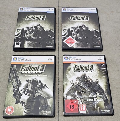 FALLOUT 3 and Two Game Add-on Packs Games for Windows Live PC GERMAN ...
