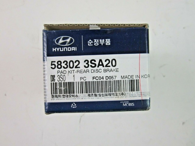 58302 3sa20 Hyundai / KIA OEM Genuine Pad Kit-rear Disc Brake for sale ...