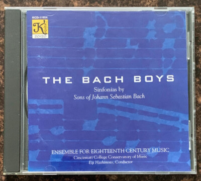 The Bach Boys Sinfonias by the Sons of Johann Sebastian Bach (Like New ...