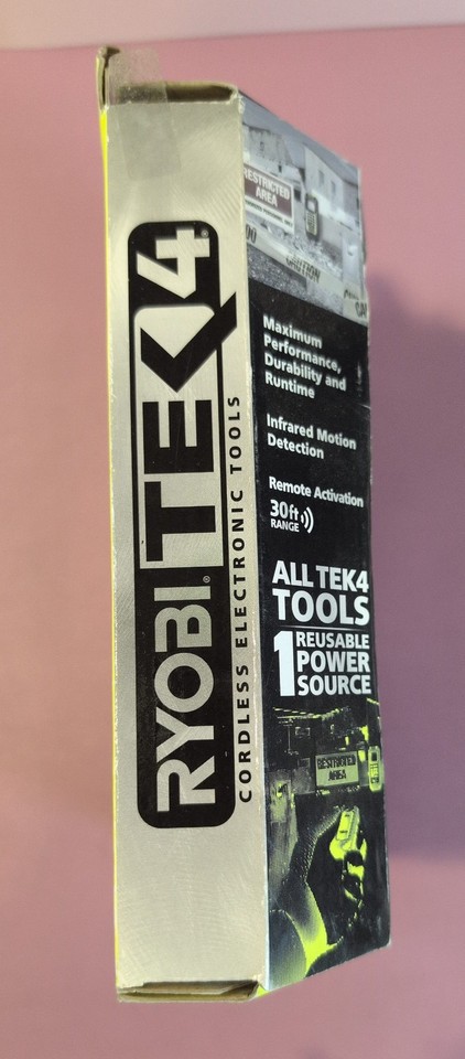 Ryobi TEK4 RP4300 Motion Sensing Alarm with Remote, Battery & Charger ...