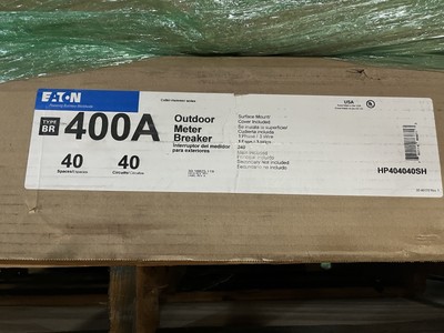 400 AMP MAIN ELECTRICAL HOUSE PANEL METER (RING TYPE) SOCKET EATON 40 ...