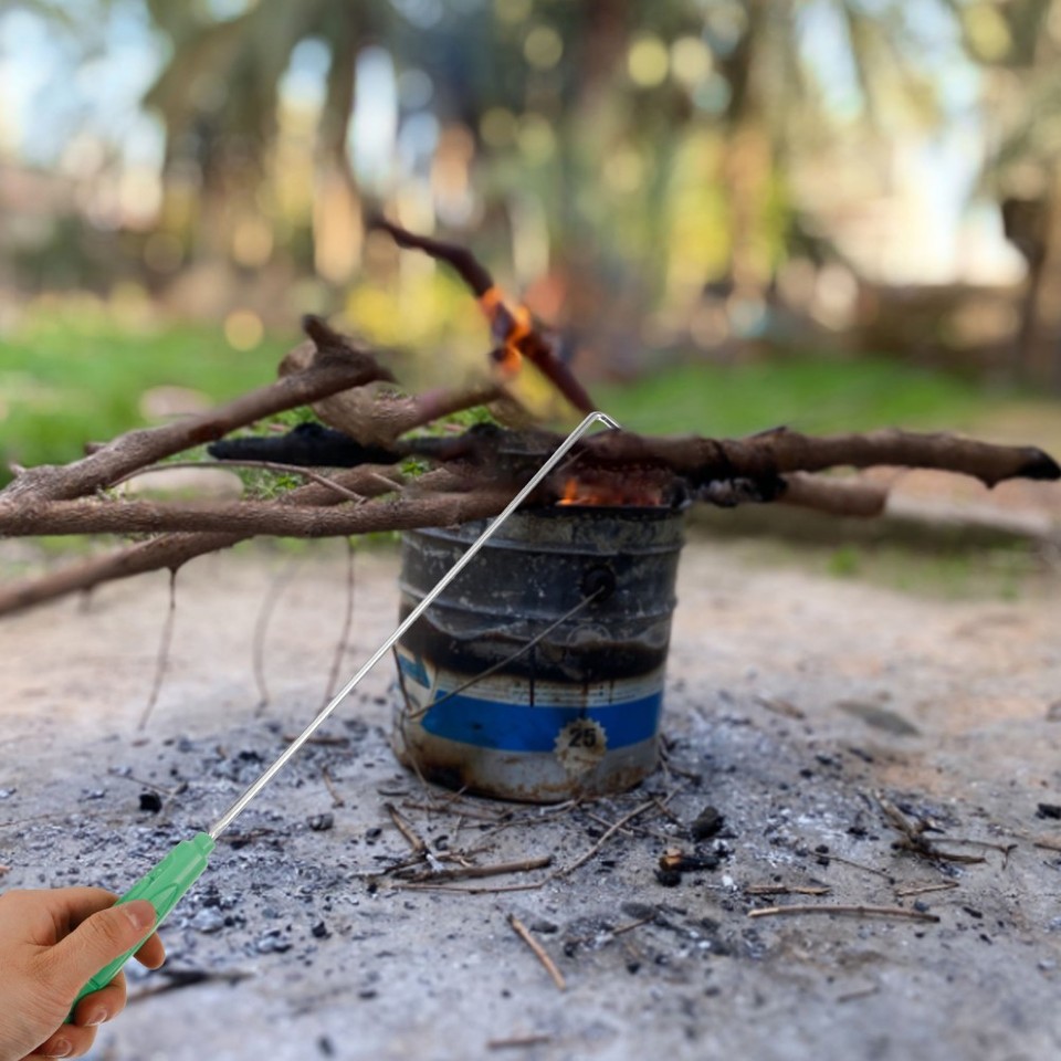 Fire Poker Outdoor Indoor Fire Pit Poker Fireplace Fire Pit Tool ...