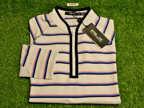 Ralph Lauren RLX Women Stretch Jersey Quarter-Zip Golf Pullover NGLA ...