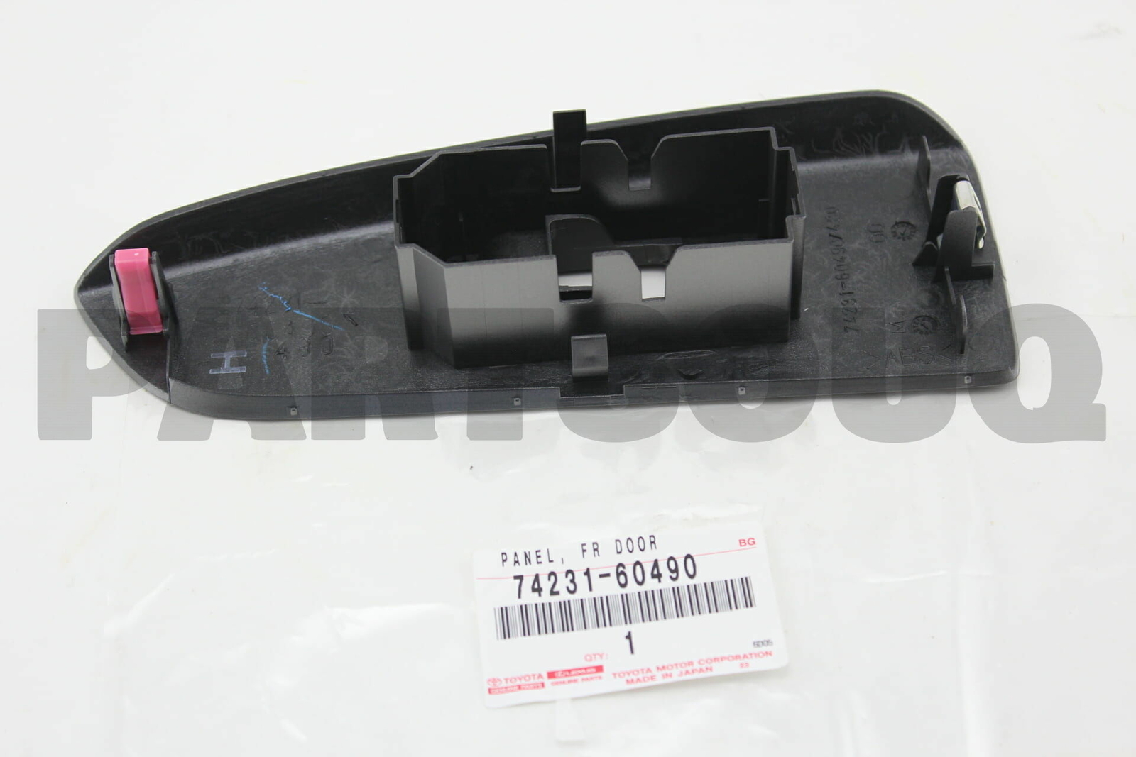 7423160490 Genuine Toyota PANEL, FRONT ARMREST BASE, UPPER RH 74231 ...