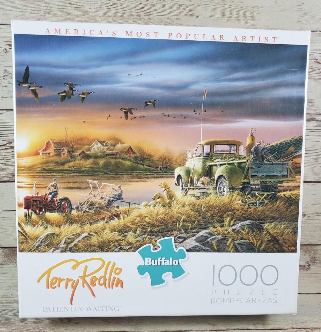 Buffalo Games - Terry Redlin - Patiently Waiting - 1000 Piece Jigsaw ...