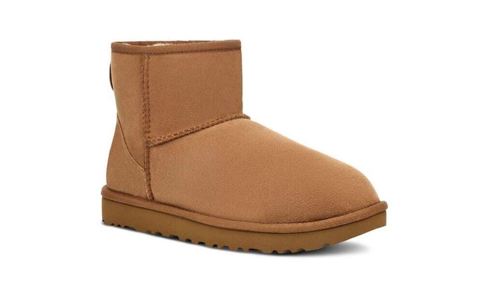 Women UGG Classic Mini II Suede Ankil Boot 1016222 Color Chestnut Brand ...