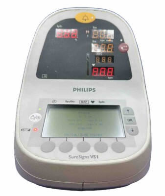 PHILIPS SURESIGNS VS1 VITAL SIGNS PATIENT MONITOR 863061 Good Condition ...