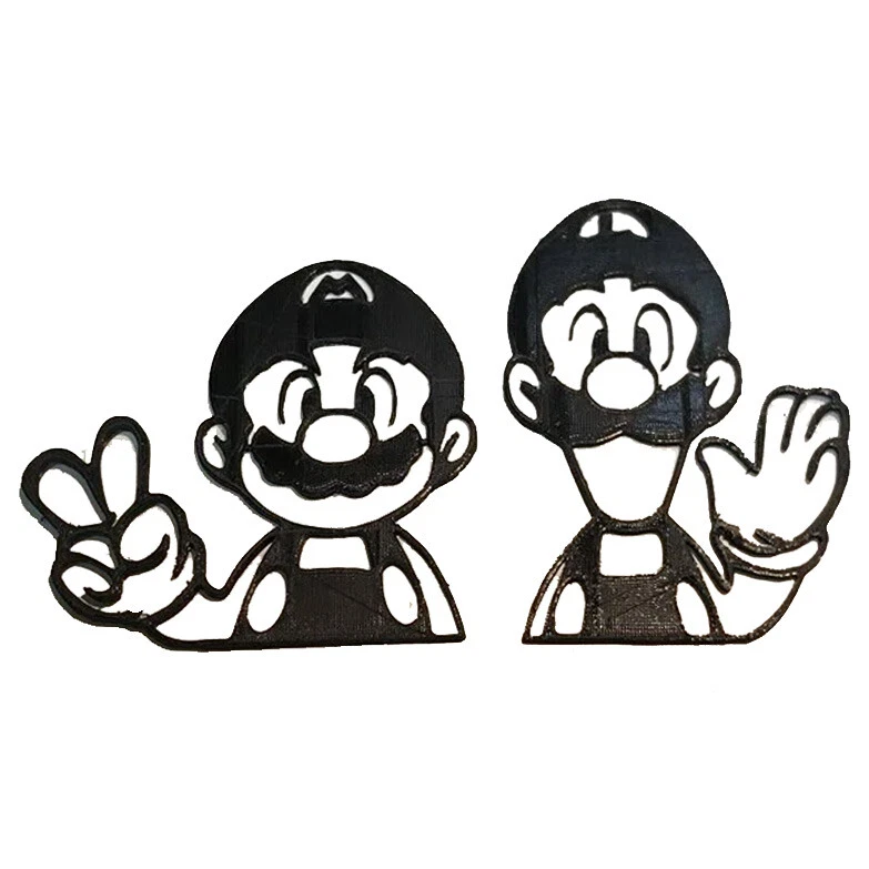 Mario And Luigi Stencil