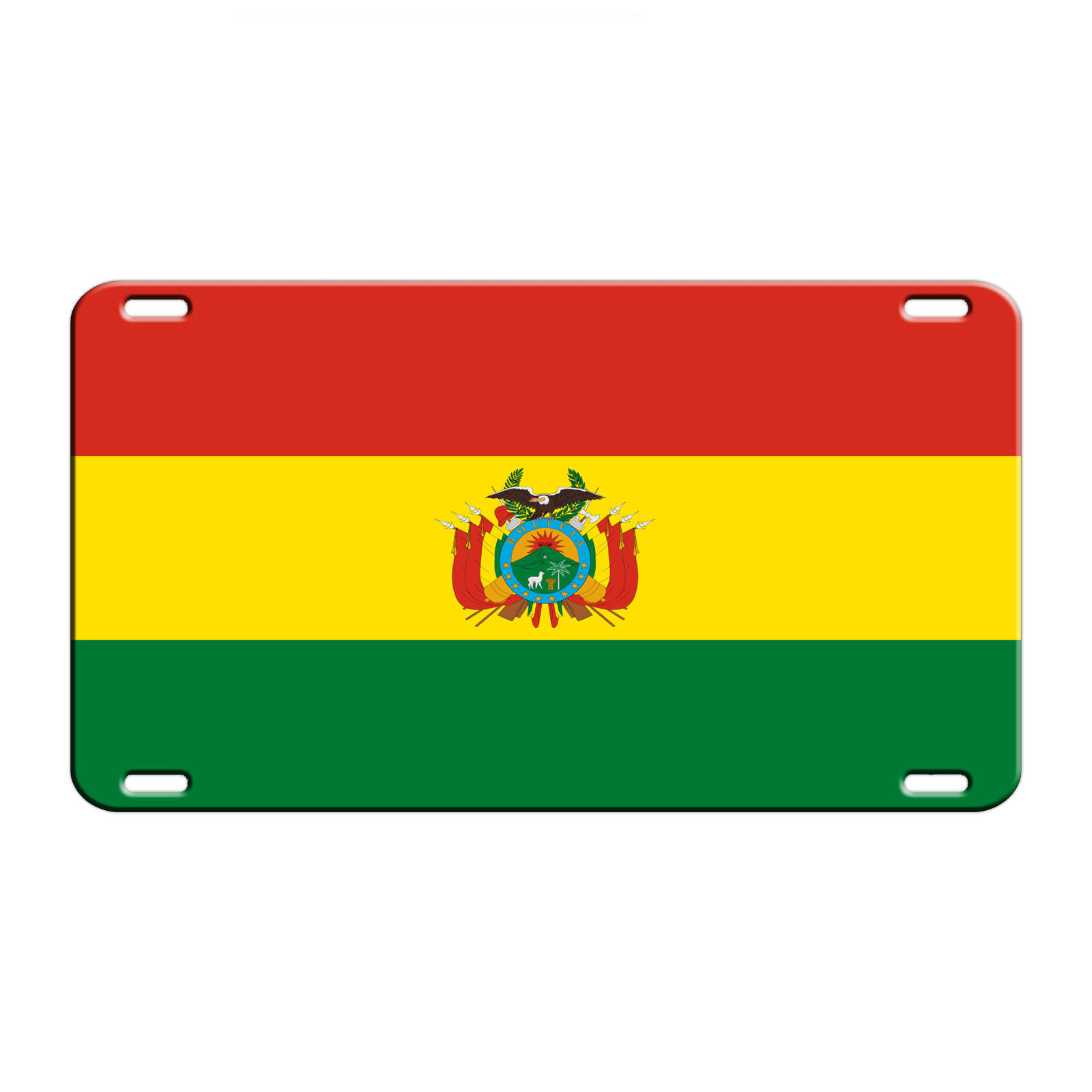 Bolivia Country Flag License Plate Home Wall Decor Novelty Aluminum ...