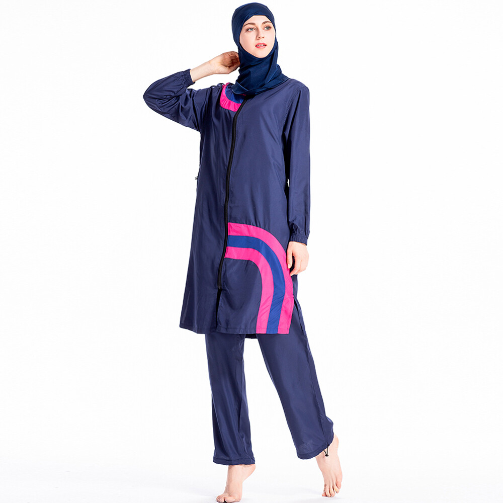 Modest Muslim Women Full Cover Swimwear Bathing Suit Beachwear Islamic ...