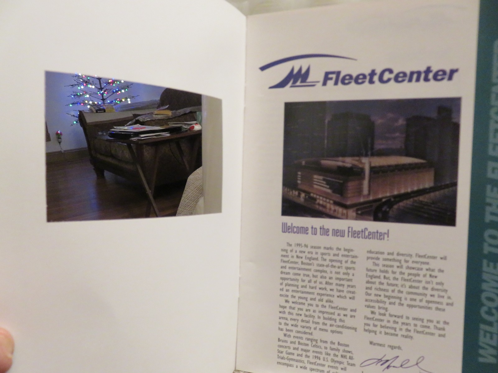 FLEET CENTER (Boston) USER'S GUIDE & CALENDAR OF EVENTS 1995-1996 | eBay
