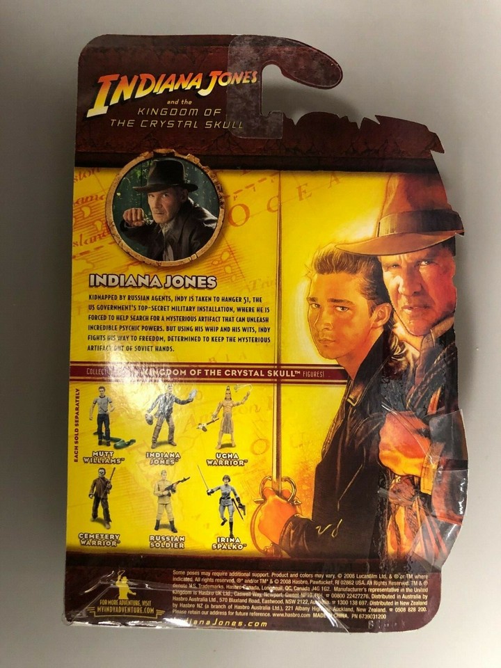 Indiana Jones Indy Rocket Launcher KOTCS 3.75” Figure 2008 new sealed ...