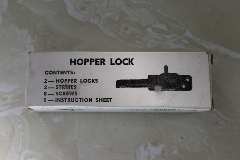 Pair of Andersen Windows 7052 Hopper Locks with Screws Brown 1959 USA ...