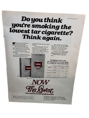 1981 Now Cigarettes Ad Vintage Cigarette Print Menthol & Filter Promo ...