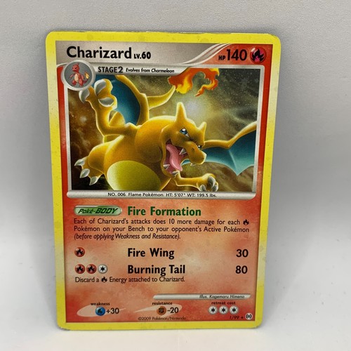 Pokemon TCG - Charizard 1/99 Holo Rare - Platinum Arceus - LP/MP | eBay