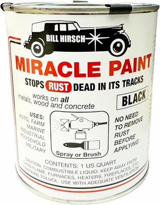 Bill Hirsch Miracle Paint Quart Black | eBay