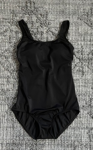 NWT Lands End Black One Piece Tugless Tank Swimsuit Sz 8 | eBay