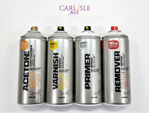 Montana Primer, Acetone, Remover and Varnish Spray Can - Sold ...