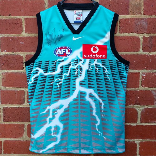 Rare *SIGNED* Tredrea PORT ADELAIDE POWER Lighting AFL Football ...