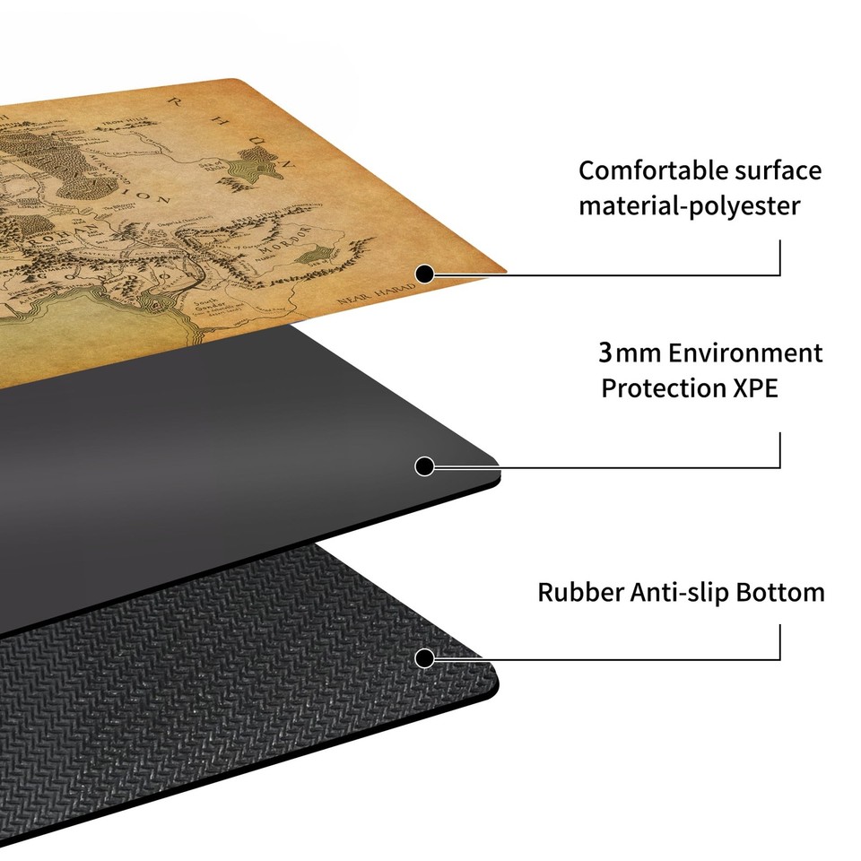 MTG Playmat Non-Slip Rubber Backing Printing Commander Board Game Desk ...