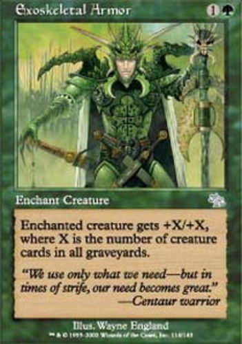 MTG Exoskeletal Armor - Foil, Light Play, English Judgment | eBay