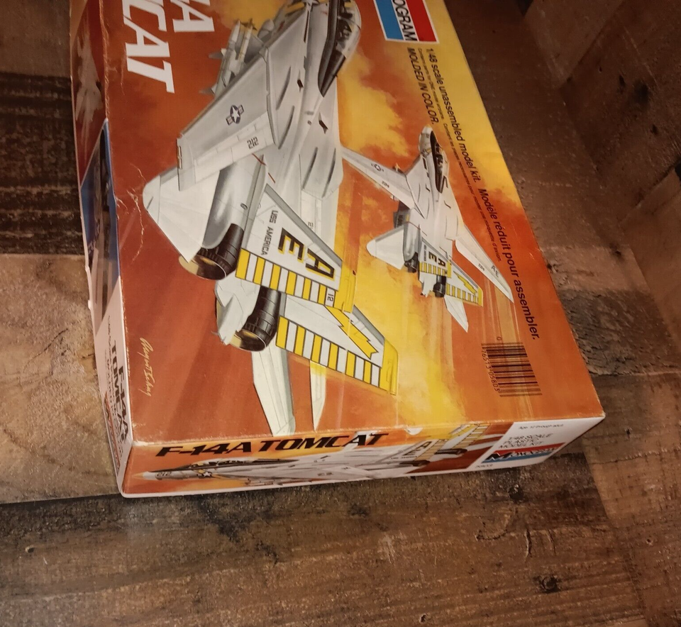 Vintage Monogram F-14A Tomcat 1:48 Scale 1981 New Open Box Model Kit Read | eBay