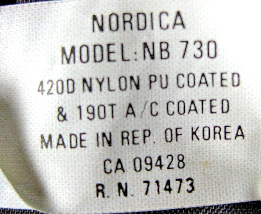 NORDICA SPORT SYSTEM Light Weight Large Nylon Hiking Backpack | eBay
