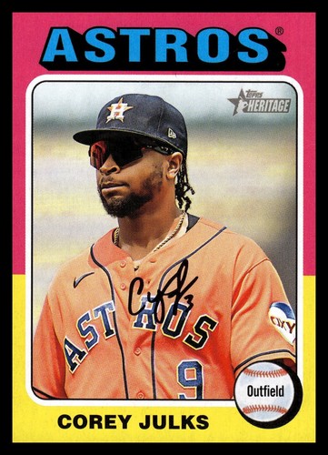 2024 Topps Heritage Short Print 47 Corey Julks, Houston Astros SP | eBay
