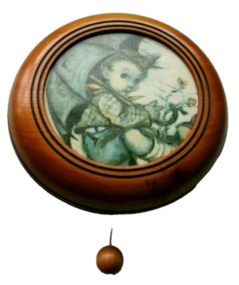 Hummel Music Box-Germany-Picture of Child-Swiss Musical Movement-Pull ...